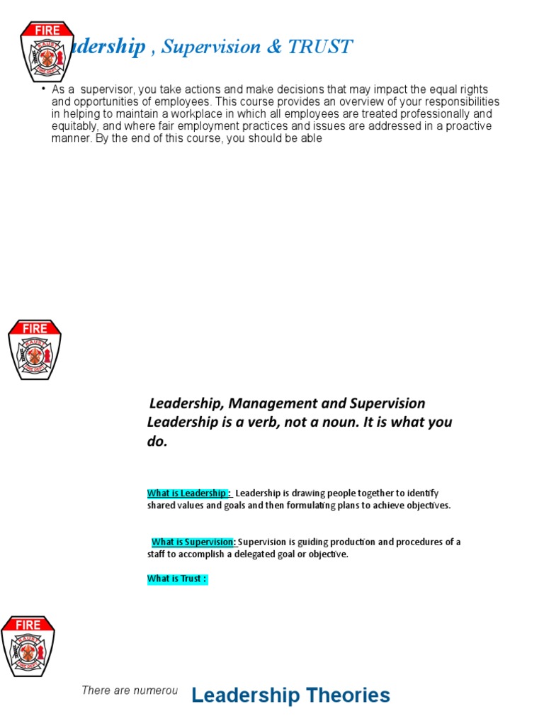 Leadership and Trust | PDF