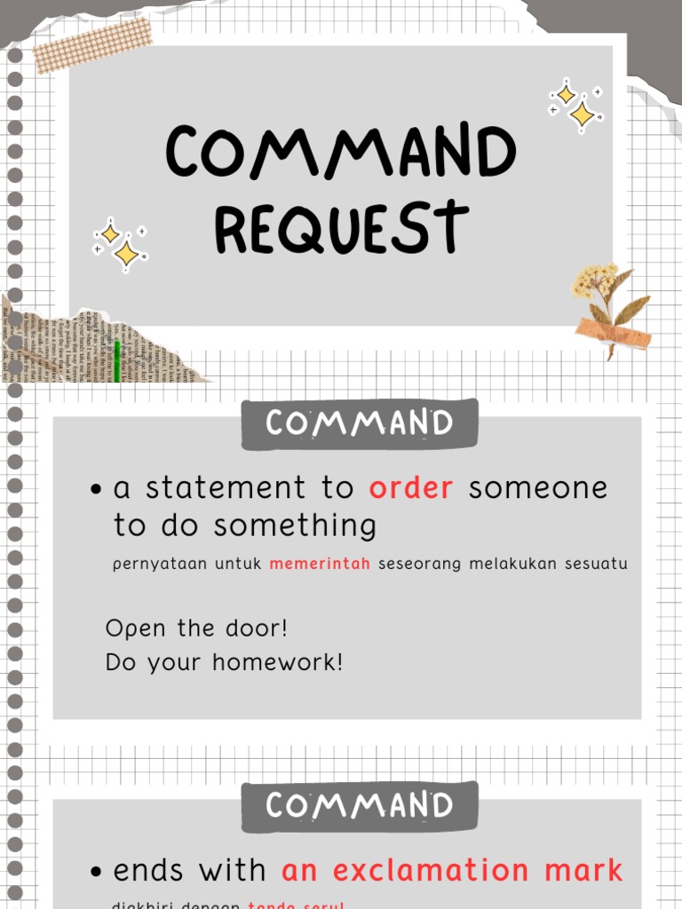 Command and Request | PDF | Languages | Foreign Language Studies