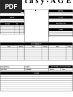GURPS Character Sheet | PDF | Entertainment | Role Playing Games