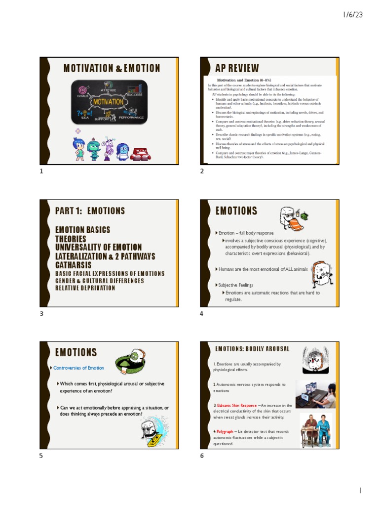 CH - 10 - AP - Psych Emotions Part 1 REVISED - Compatibility Mode | PDF ...