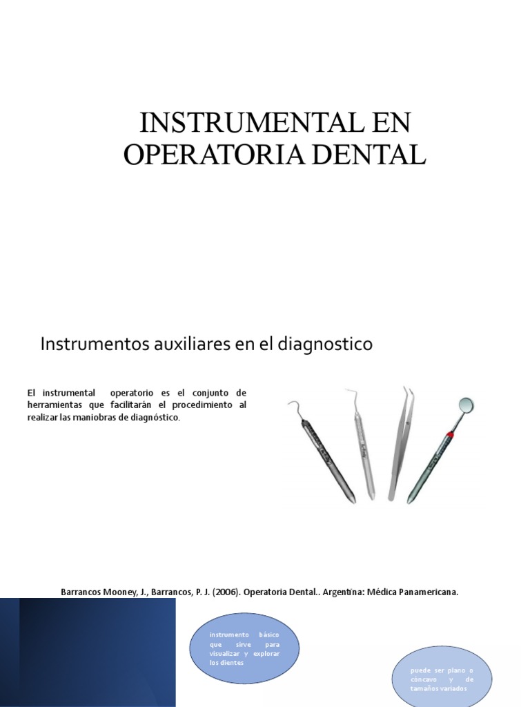 Instrumental en Operatoria Dental | PDF | Abrasivo | Materiales