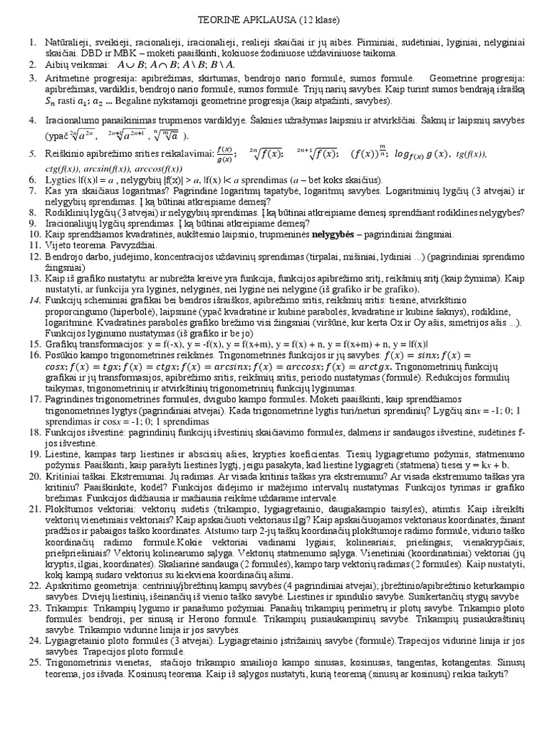 Teorine Apklausa - I Pusmecio Gale - 2023 | PDF