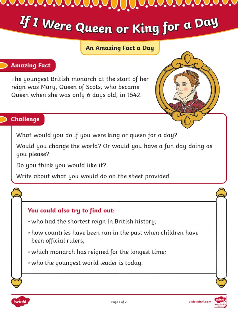 If I Were Queen or King for a Day | PDF