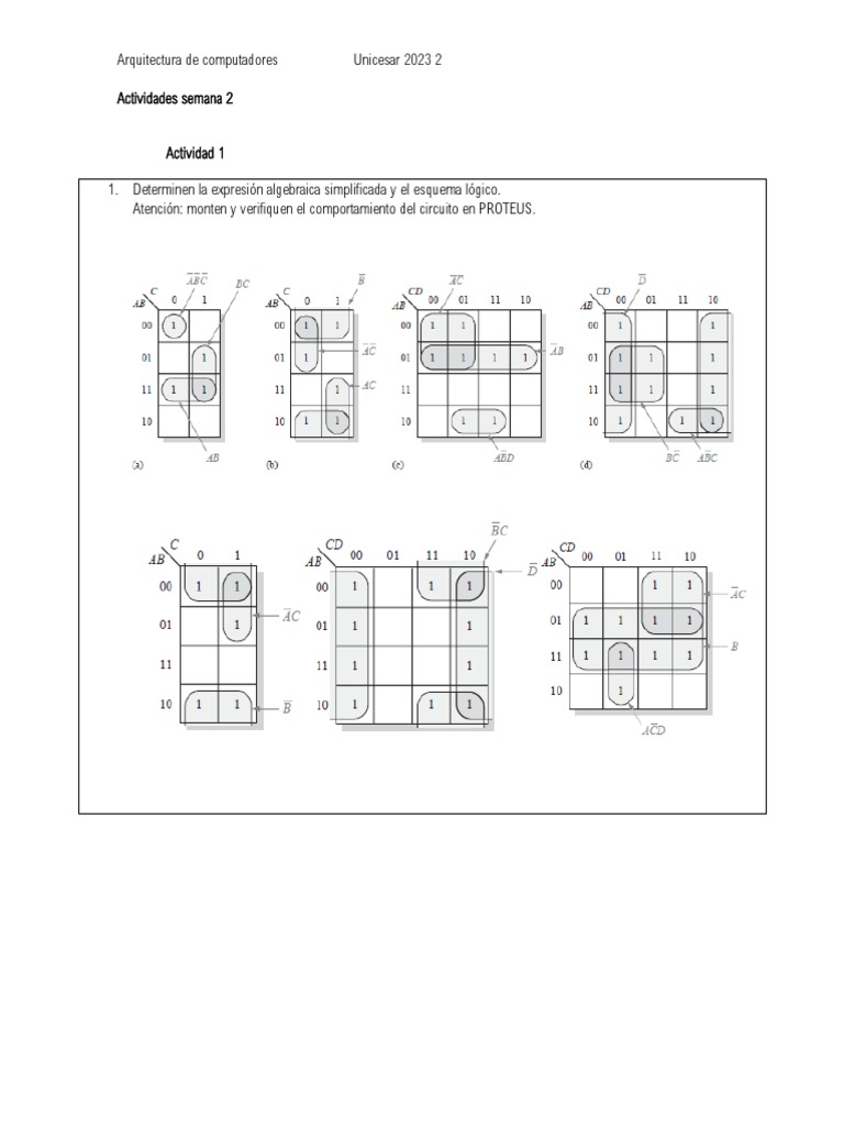 Actividad Semana 2 Arquitectura de C 2023 2 | PDF
