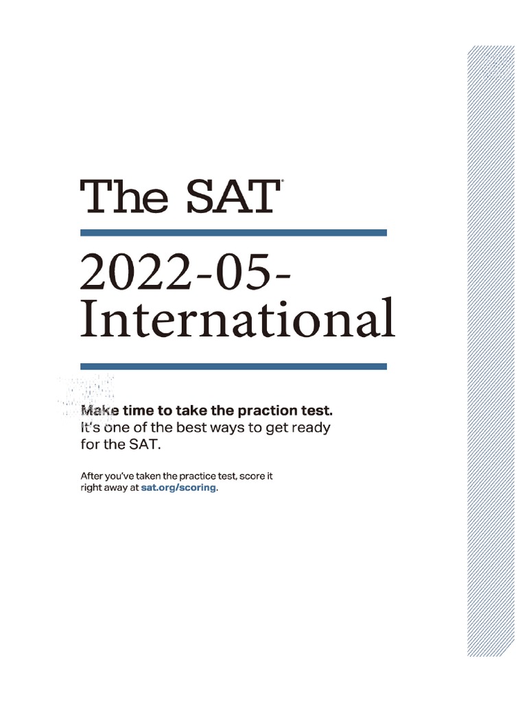 2022 May International SAT QAS PDF With Corrected Answers - McElroy Tutoring | PDF
