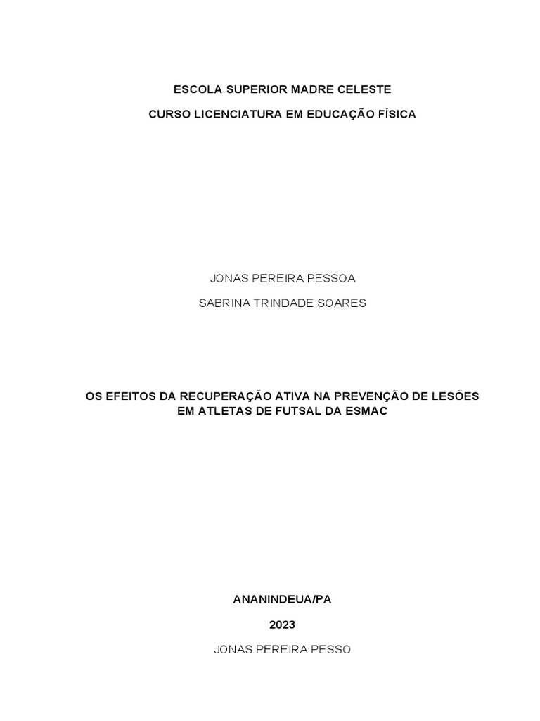 Pré Projeto Do TCC (Atualizado 50%) | PDF