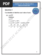 OCR A Level Maths Formula Sheet | PDF | Euclidean Geometry | Geometry