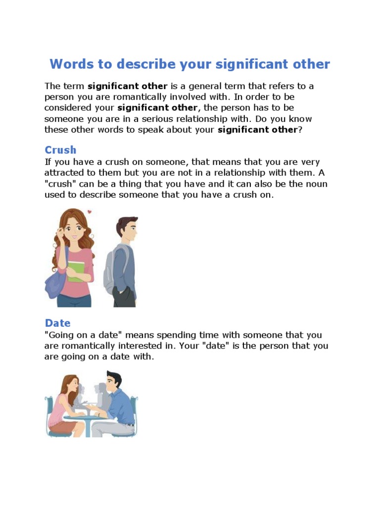 Words To Describe Your Significant Other | PDF