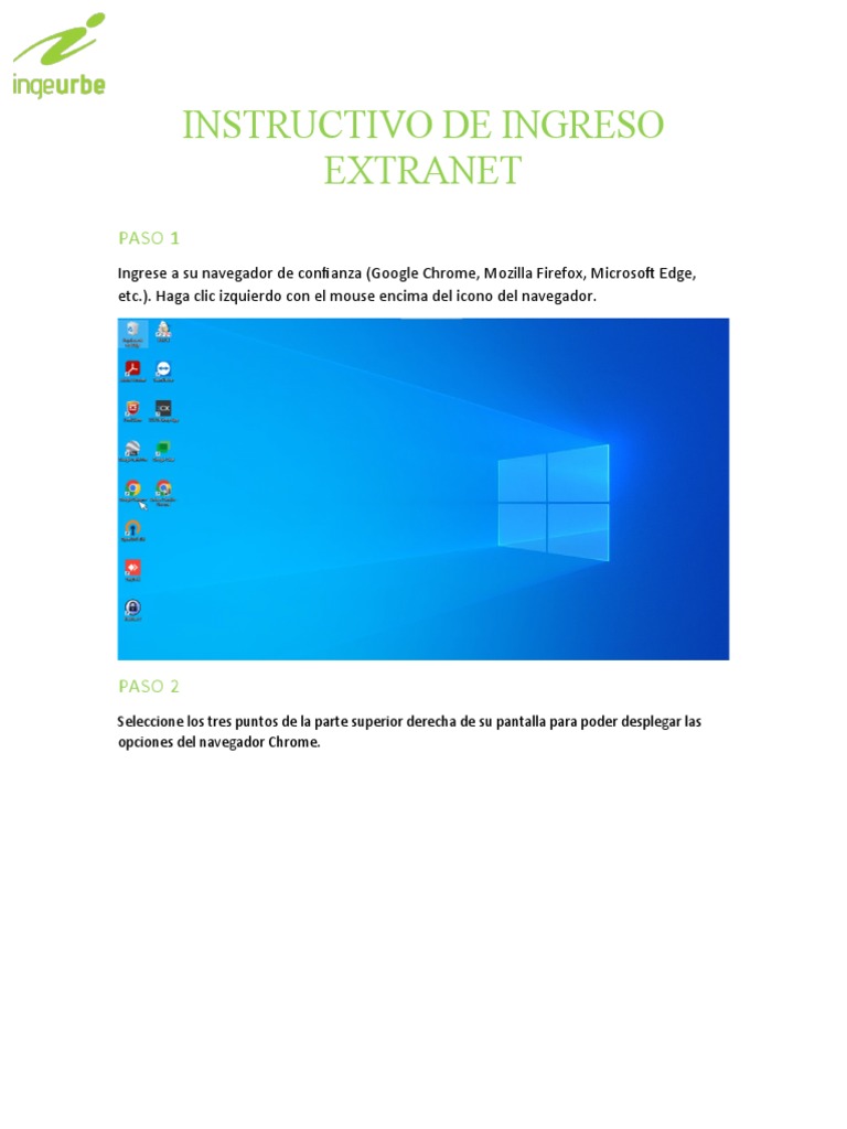 Instructivo de Ingreso Extranet | PDF