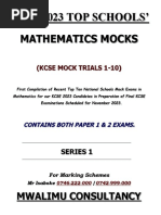 Kcse 2024 Math PP1 QS - Code 01 | PDF | Acceleration | Circle