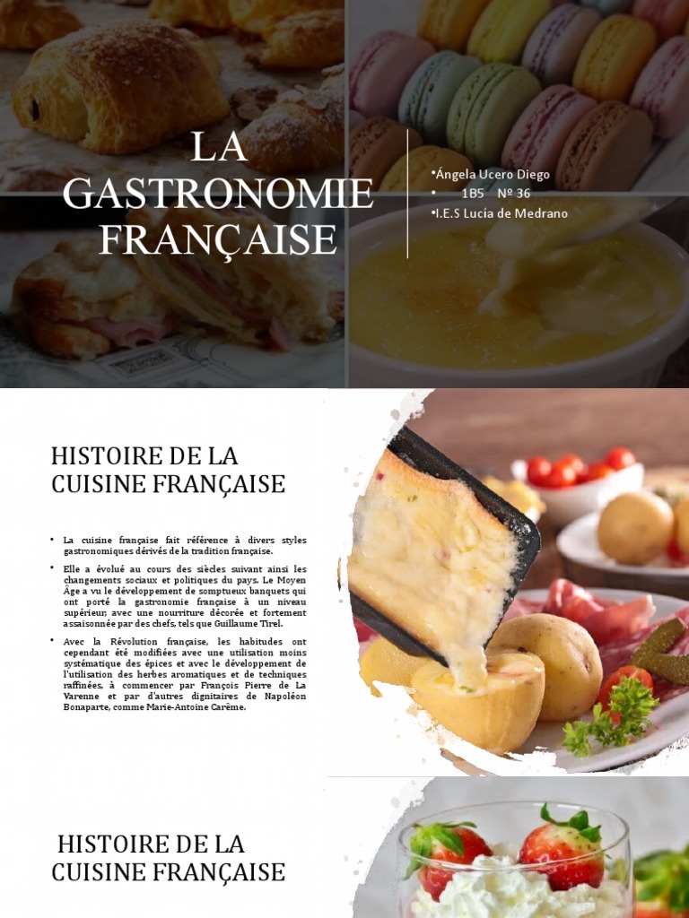 Histoire et diversité de la gastronomie française | PDF | Cuisine ...