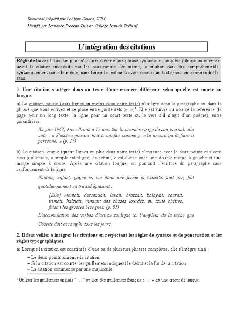 Aide Memoire Pour La Redaction | PDF