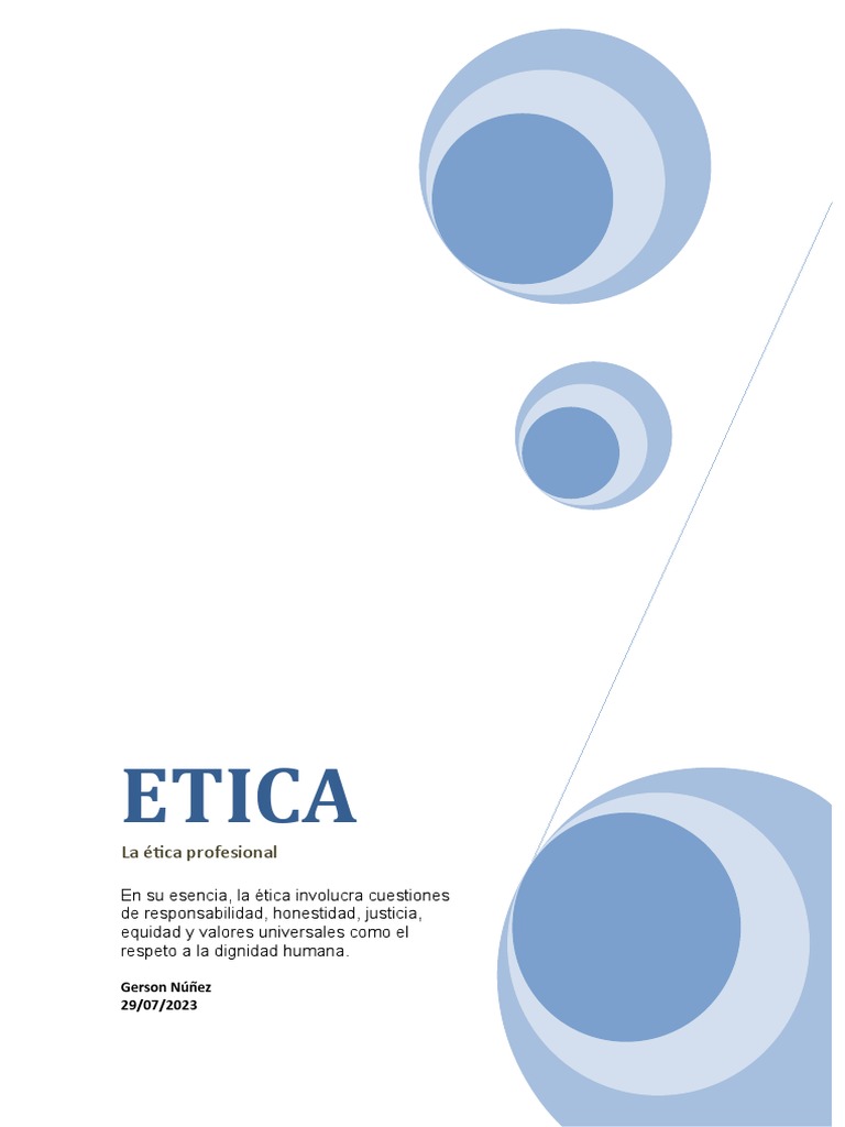 Etica Profesional Tarea 1.. | PDF | Moralidad | Comportamiento
