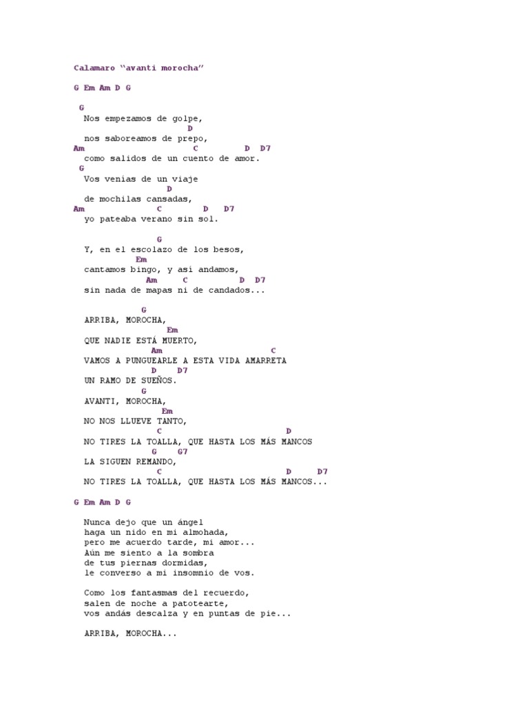 Avanti Morocha | PDF