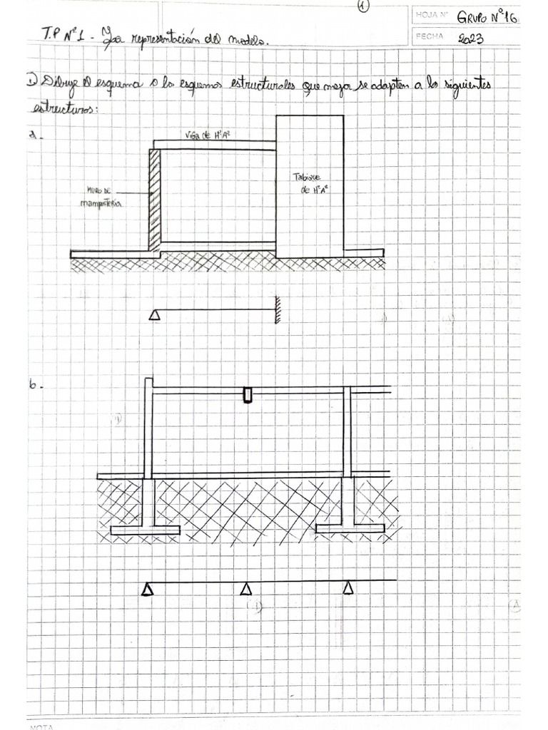 TP N1 CORRECCIÓN ESTRUCTURAS II | PDF
