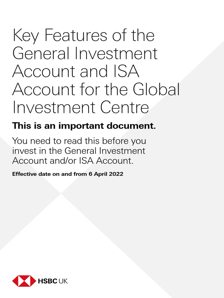 Key Features of HSBC Investment Accounts | PDF | Investing | Taxes