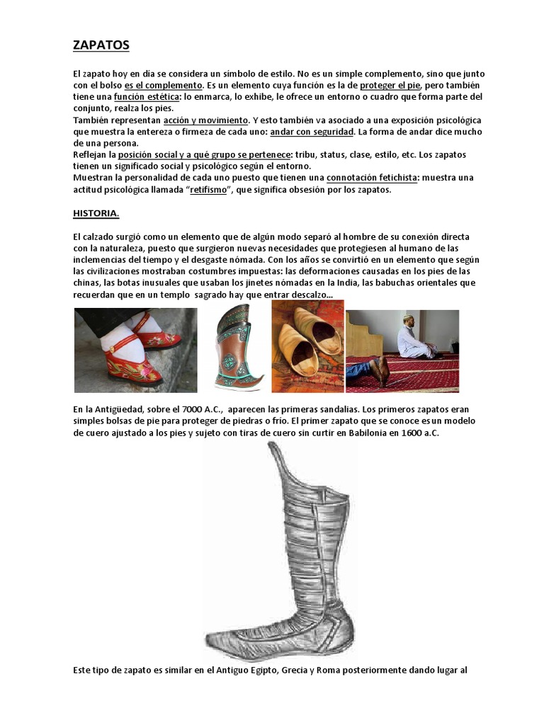 ZAPATOS | PDF | Zapato | Pie