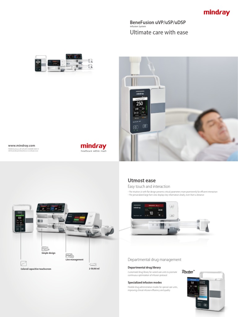 Mindray New Pump - BeneFusion U Series | PDF | Intravenous Therapy ...
