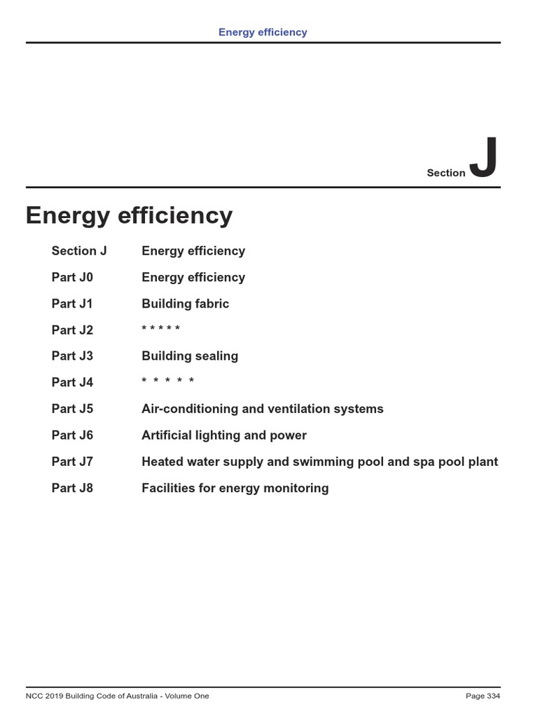 Section J of NCC 2019 | PDF