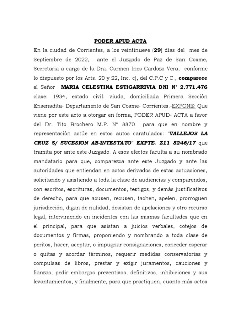 Poder Apud Acta | PDF