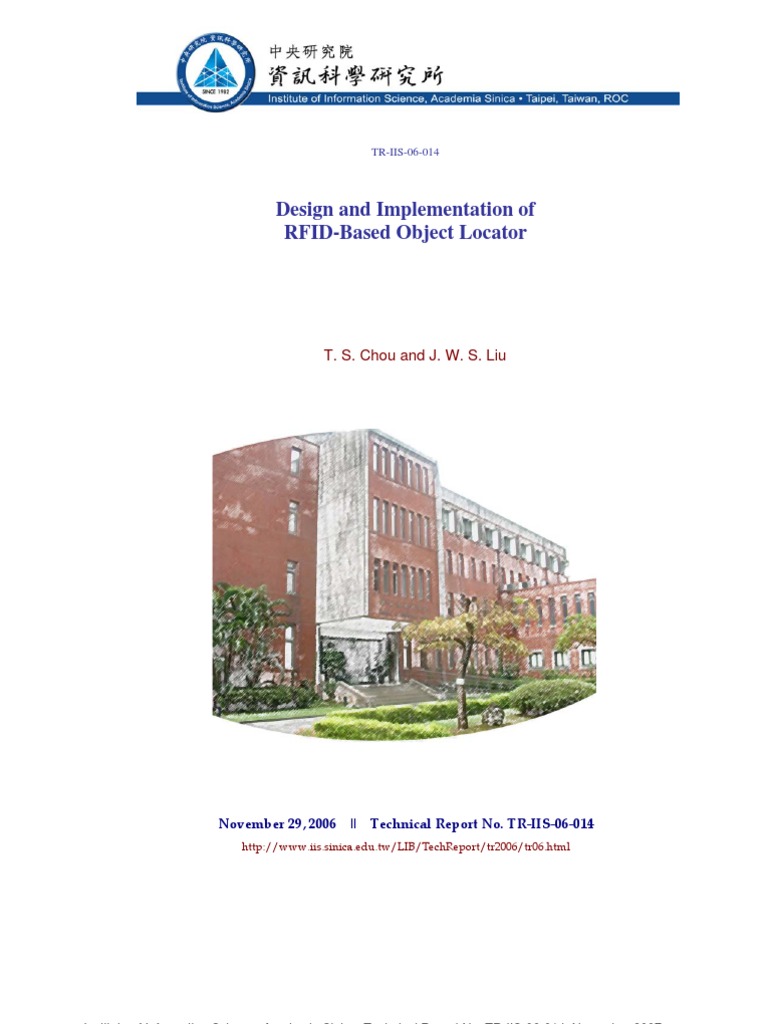 Design and Implementation of RFID-Based Object Locator | PDF | Radio Frequency Identification ...