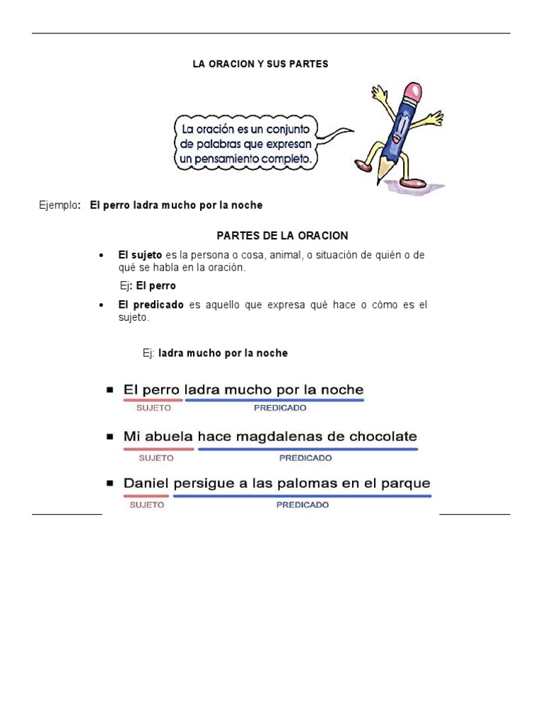 2° Partes de La Oración | PDF