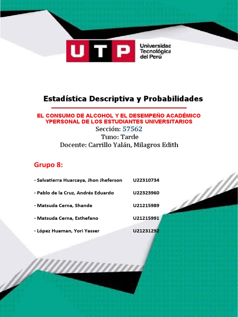 Proyecto EDYP Con Caratula Arreglado | PDF | Alcoholismo | Adolescencia