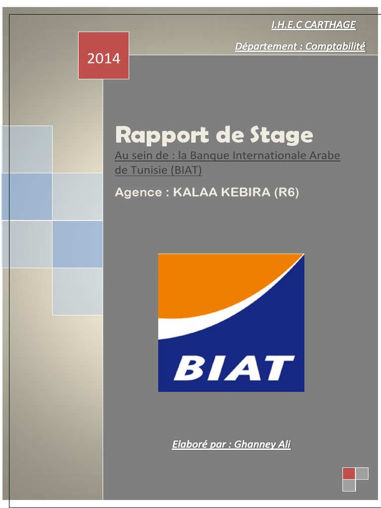 rapport-de-stage-biat_ (1) | PDF | Chèque | Banques