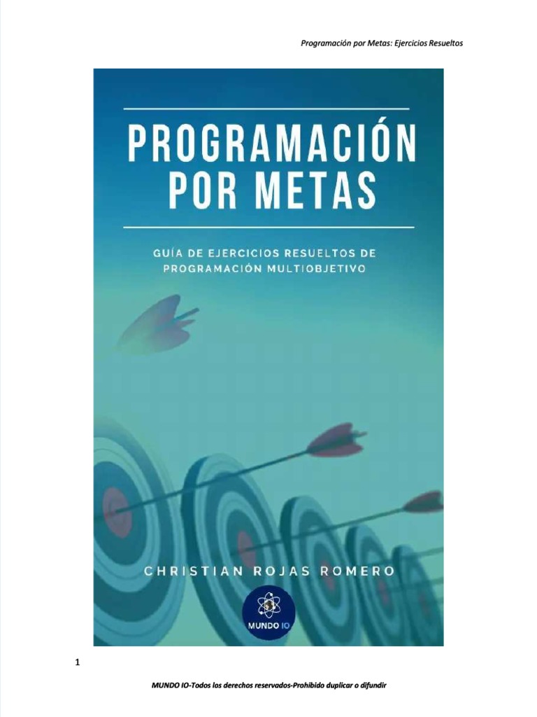PDF Programacion Por Metas Ejercicios Con Lingo Rojas 2021 1ra Edic Compress 1 | PDF ...