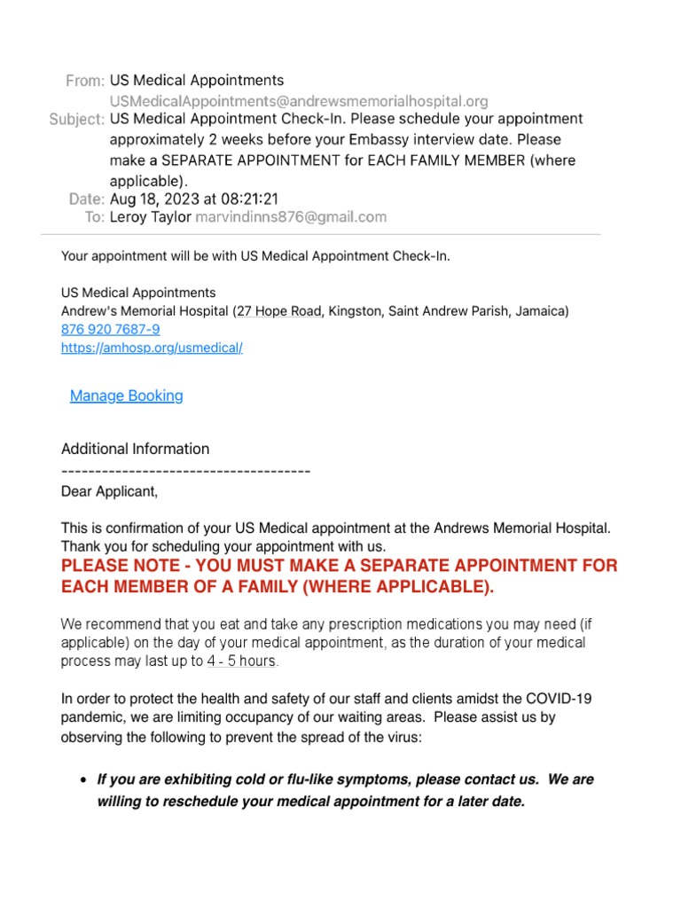 US Medical Appointment Check-In. Please Schedule Your Appointment ...