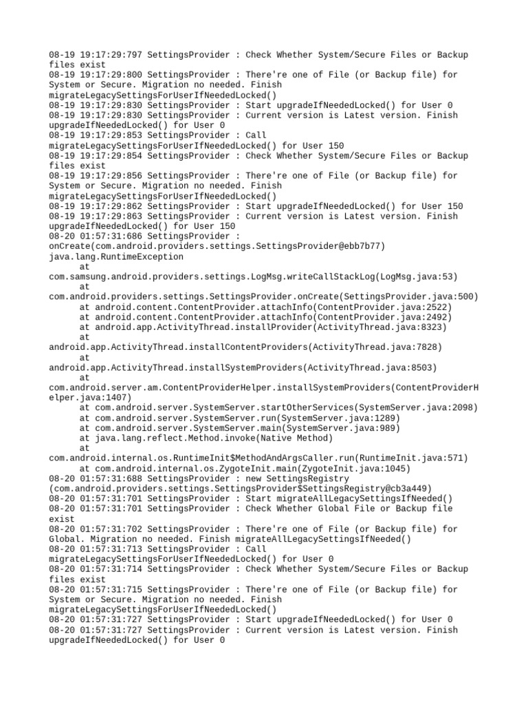 Android System Log Analysis | PDF