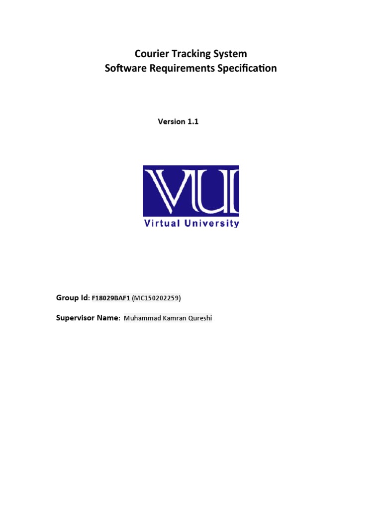 SRS (Courier Tracking System) 1.1 | PDF | World Wide Web | Internet & Web