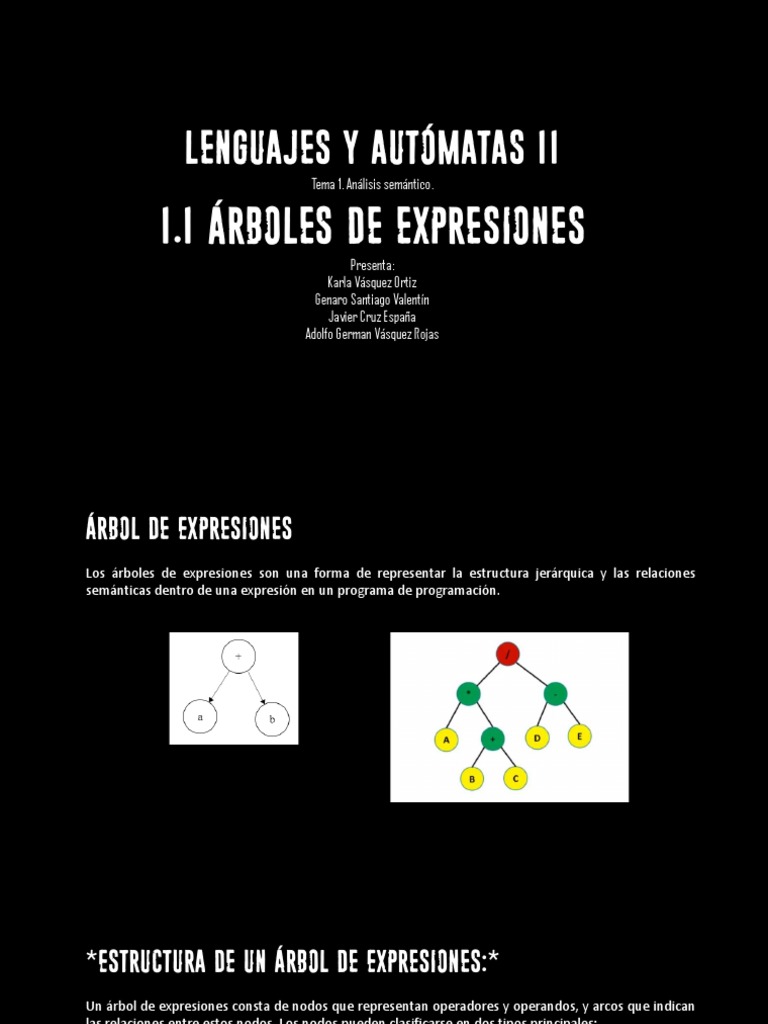 Arboles de Expresiones | PDF | Compilador | Lenguaje de programación