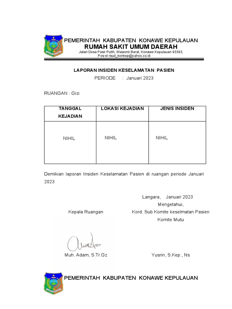 Laporan IKP Gizi 2023 | PDF