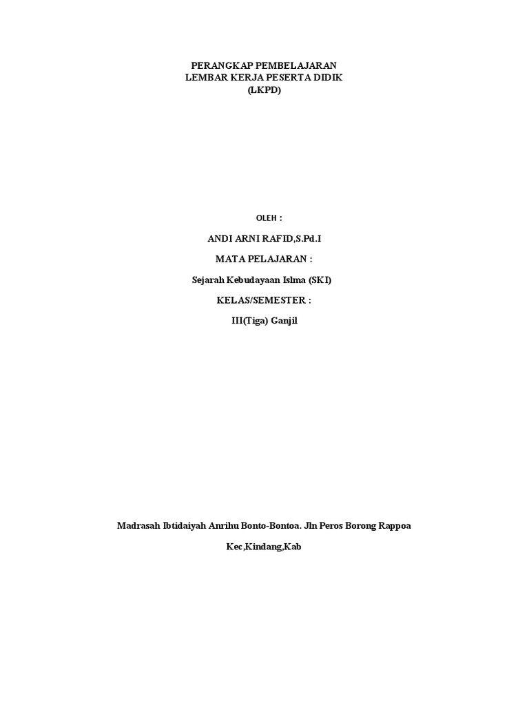 LKPD K 13 SMTR 1 p3 | PDF