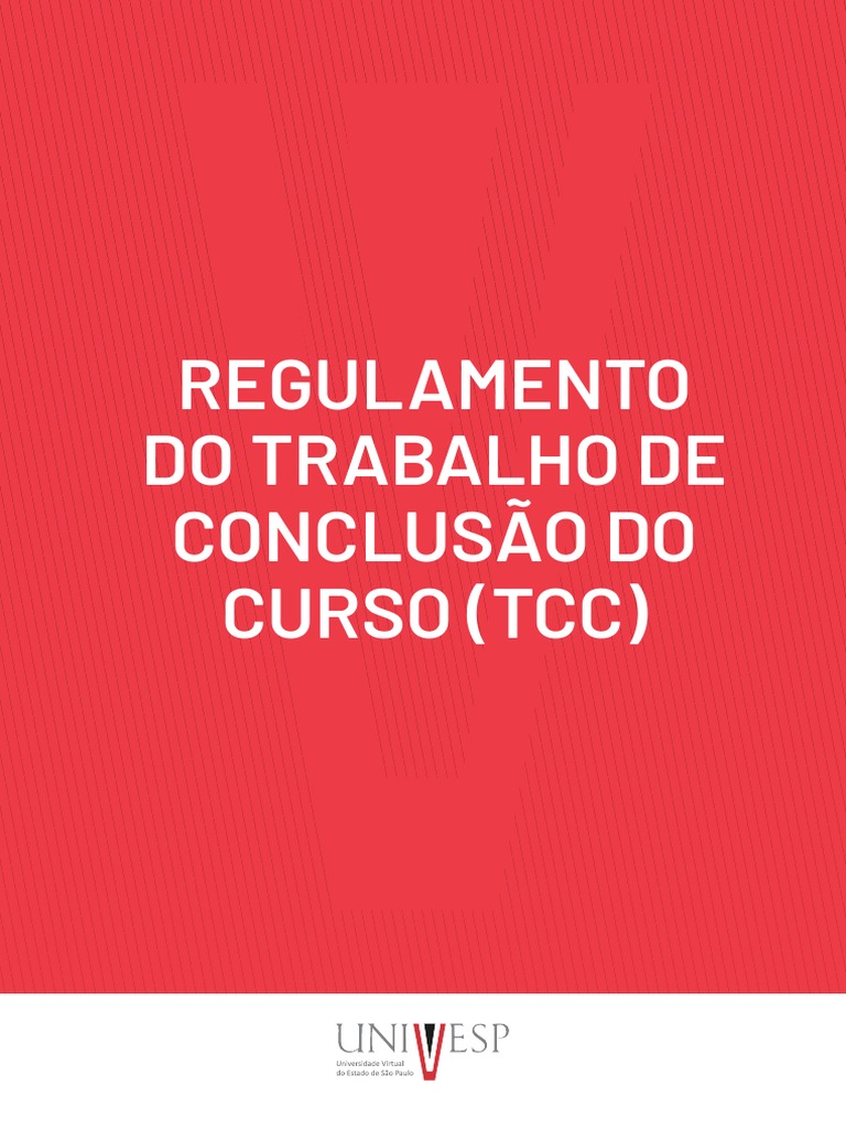 Regulamento TCC UNIVESP 2023 | PDF | Pedagogia