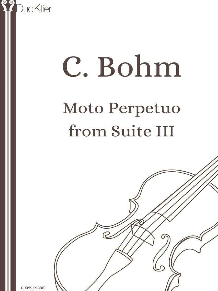 Bohm Moto Perpetuo From Suite III | PDF