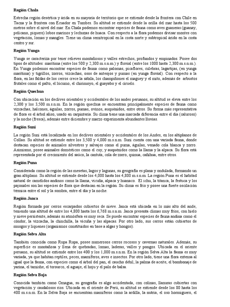 Texto Región Chala | PDF