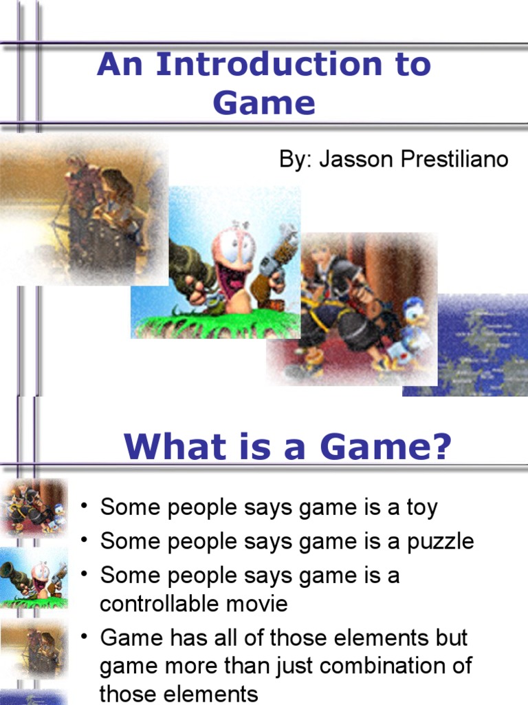 Understanding Game Elements and Types | PDF | Entertainment | Video Games