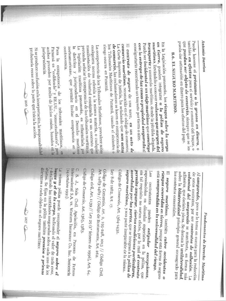 Libro Derecho Maritimo - Antonio Barrios 2 | PDF