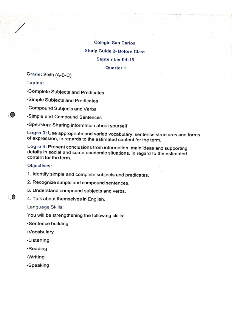 English - Study Guide 02 - Before Class | PDF