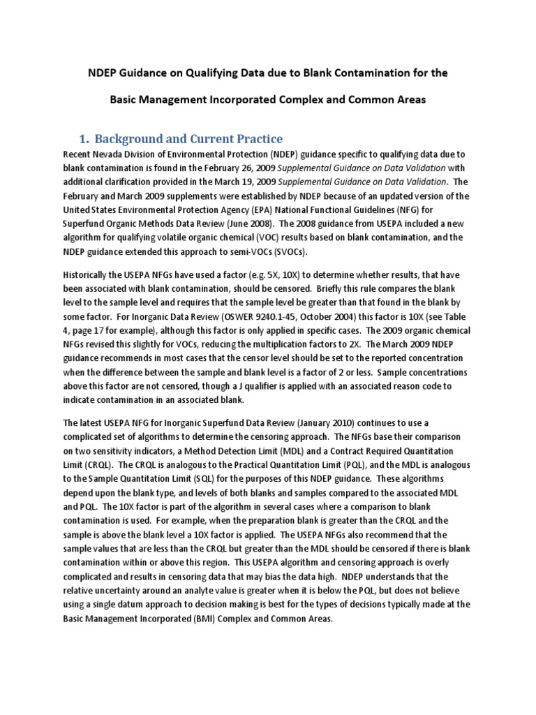 NDEP Guidance on Data Qualification | PDF | Self-Improvement ...