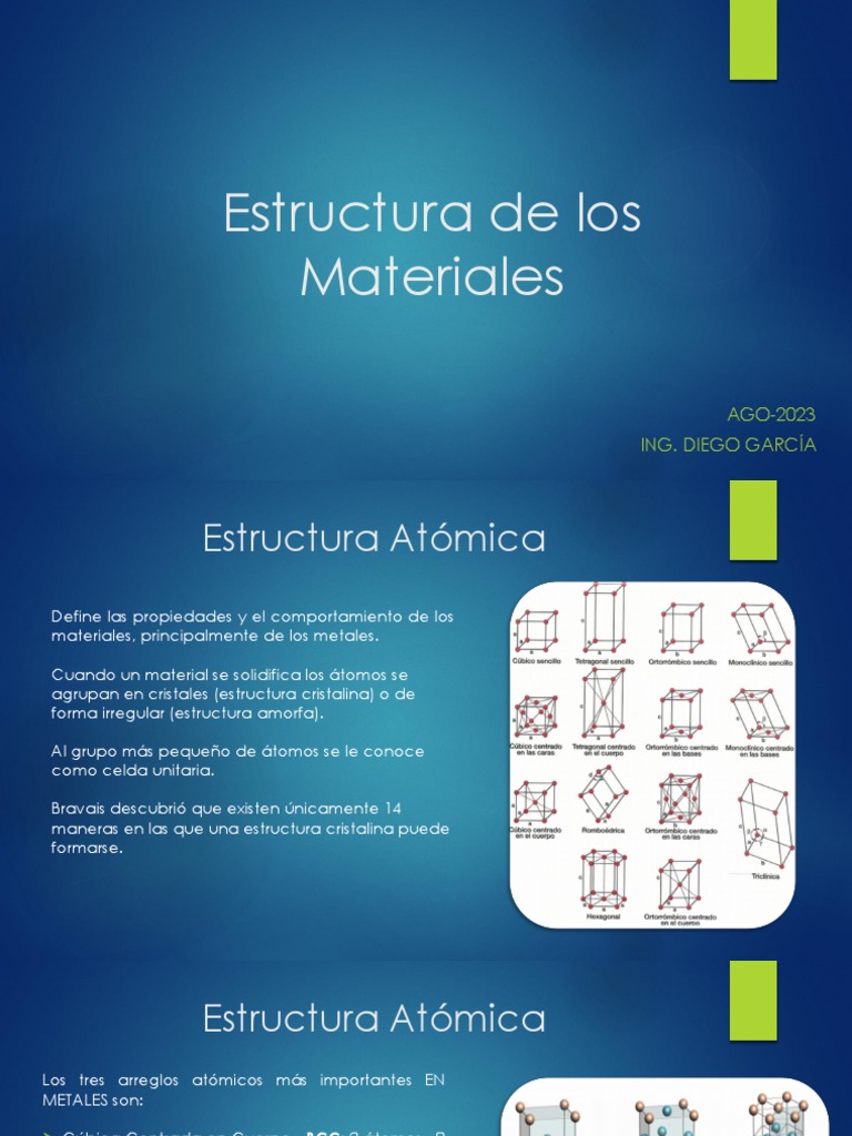 Clase 4 - Estructura de los Materiales | PDF