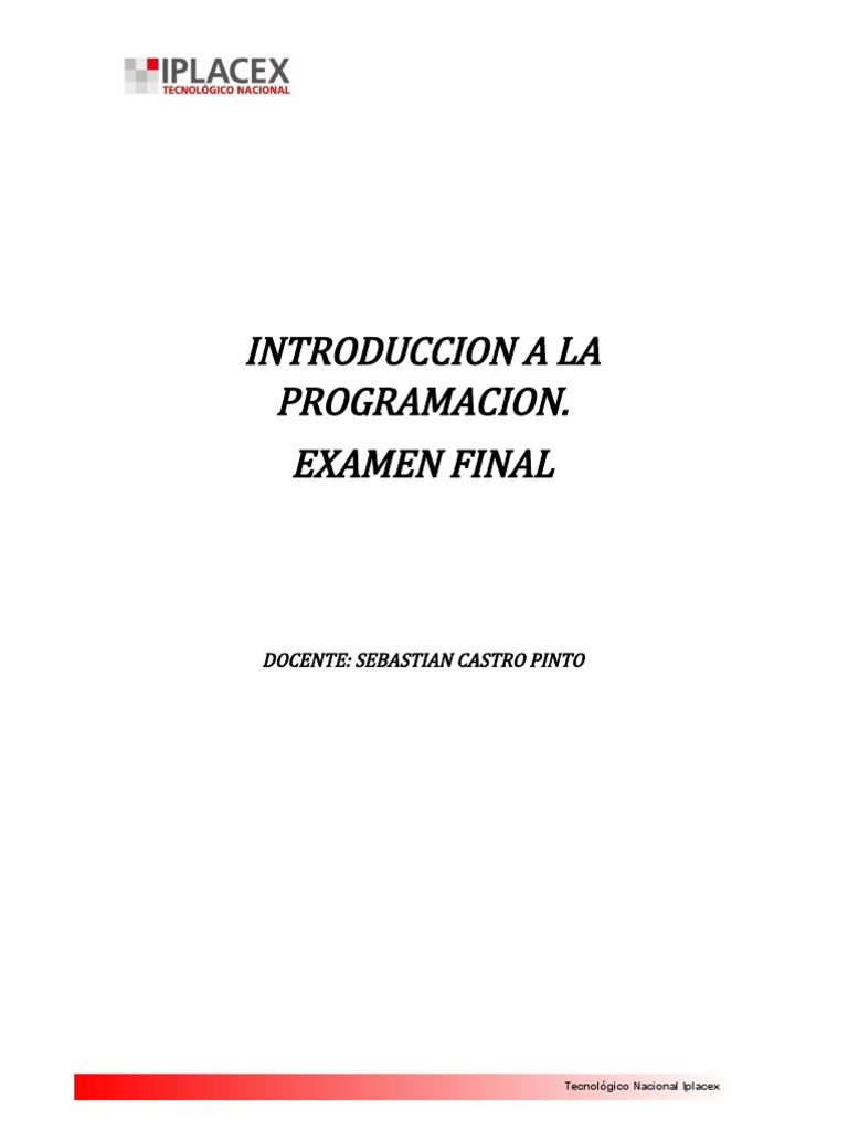 Introduccion a La Programacion EF | PDF