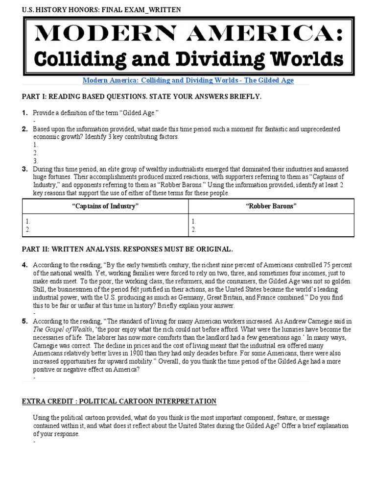 Gilded Age: Economic Growth & Inequality | PDF | Cost Of Living | Poverty