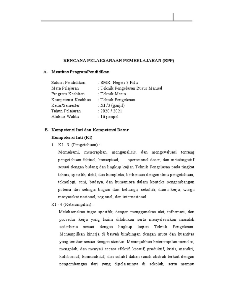 RPP PJBL | PDF | Seni | Teknologi & Rekayasa