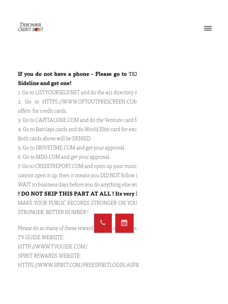 CPN Set Up - Debonair Credit Boost | PDF