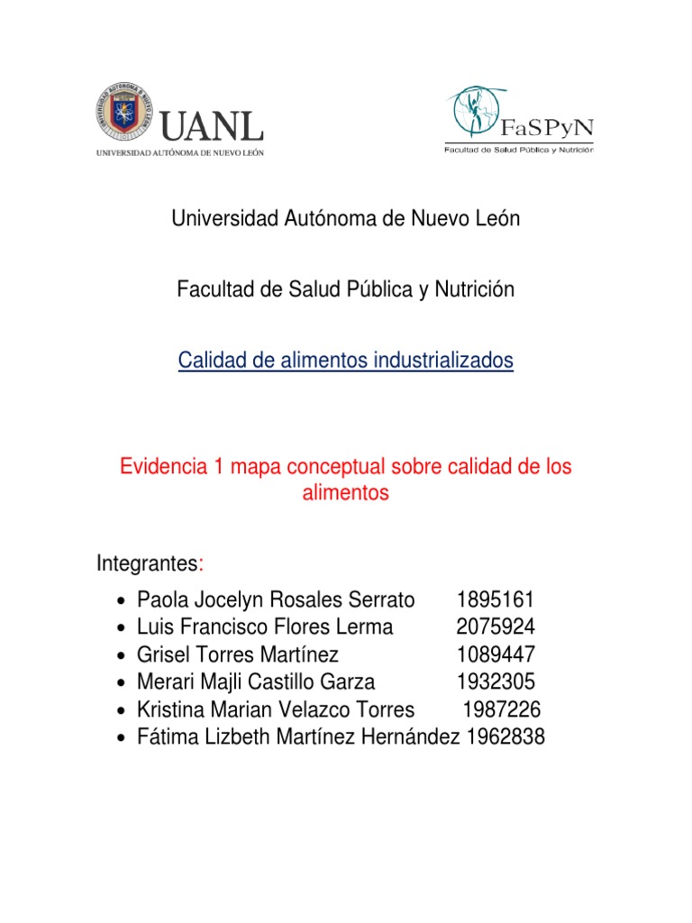 Ev. 1 Mapa Conceptual Eq.1 | PDF