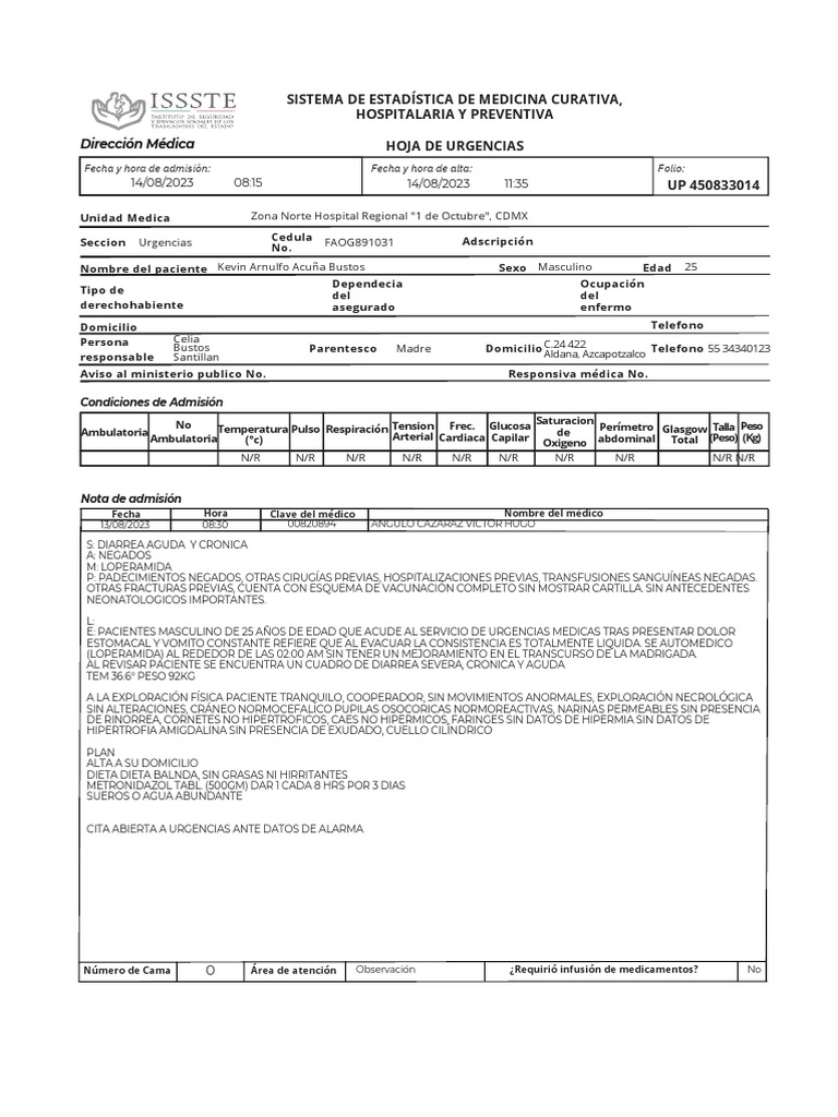 Receta-Urgencias-Issste - PDF 20230814 130722 0000 | PDF