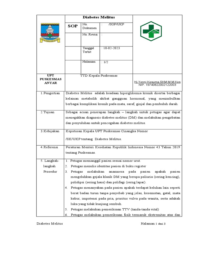 Sop DM | PDF
